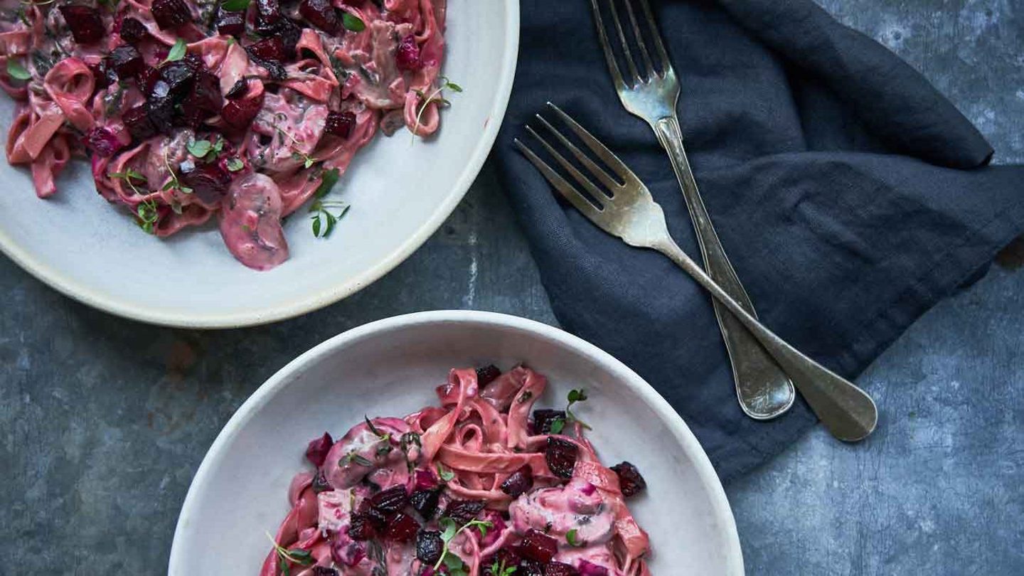 Vegetarisk opskrift med ost: Pasta med sovs af blåskimmelost - 4 personer